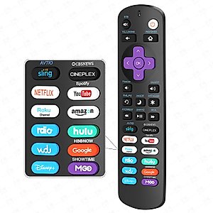 Newest Universal Remote Control for Roku Players and Roku TV Remote, for Roku 1 2 3 4, Roku Express/+, Roku Premiere/+, and TCL Hisense Onn Element Sharp Philips Roku TV (Not for Roku Stick and box)