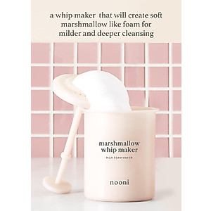 NOONI Facial Cleansing Tool - Marshmallow Whip Maker | Gentle Deep Cleanser For Skincare, Rich Foam Maker For Face Wash, Easy to Use, 1 Count