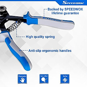 SPEEDWOX Glass Tile Nipper 8 Inches High Strength Tungsten Carbide Scoring Wheels for Quickly Cutting Porcelain Mosaic Ceramic Mirror Professional Glass Cutters Score Tile Working Tool Heavy Duty