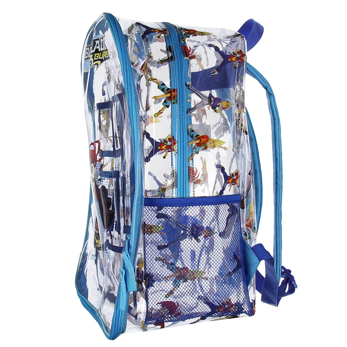 INTIMO, Beyblade Burst Heavy Duty Clear School Travel Backpack Book Bag