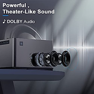 5G WiFi Bluetooth Projector 4k, 600 ANSI Lumens, Native 1080P Full HD, Outdoor Movie, Home Theater Video Projector with 4P/4D Keystone Correction, 50% Zoom, Salange Portable Projector with Carry Bag