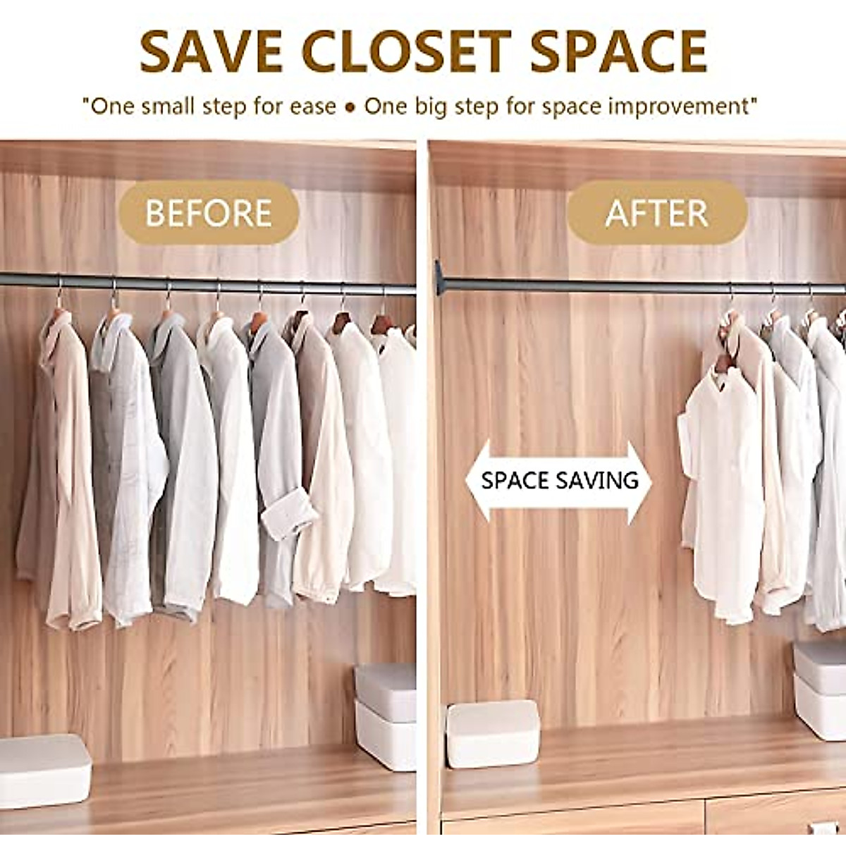 HOLLIHI 60 Pcs Clothes Hanger Connector Hooks,Plastic Cascading Hanger Hooks Extender Clips,Wardrobe Clothing Hangers Connection Hooks for Organizer Closet Cabinet Space Savers Hangers, White