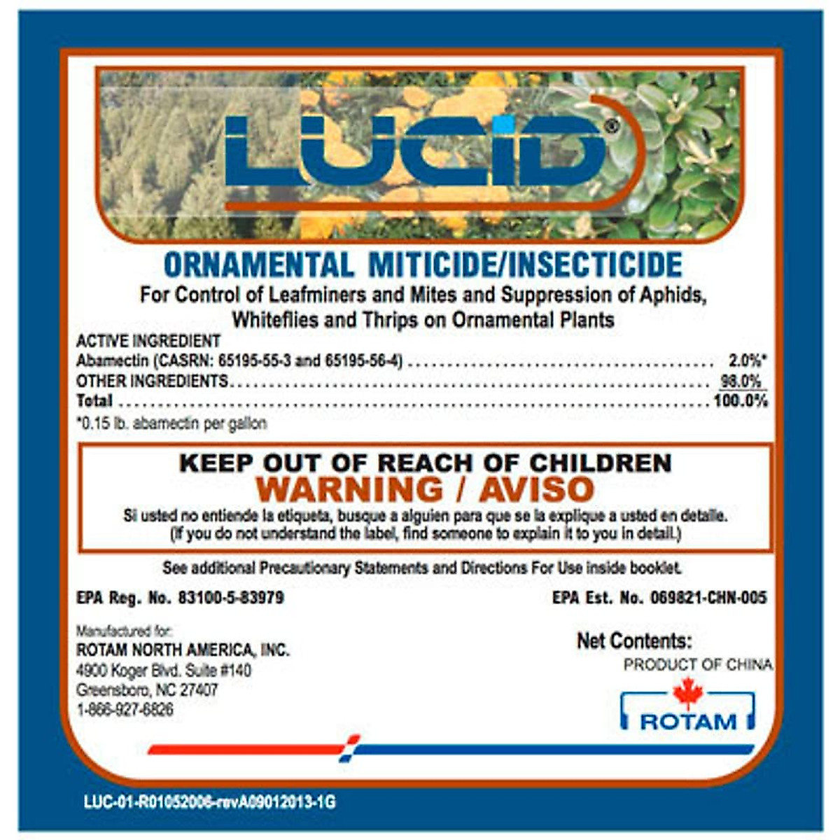 Prime Source - Lucid Miticide/Insecticide (Abamectin) - 8oz (10601)