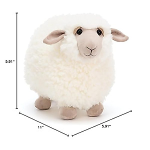 Jellycat Rolbie Sheep Stuffed Animal, Medium 11 inches