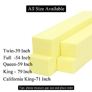 Bed Gap Filler for Headboard Space Filler Bed Crack Pillow Stopper Wall Side Mattress Extender Memory Foam Mattress Gap Filler King Size Bed 79x4x10 Inches