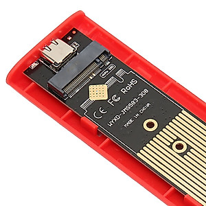 M.2 SSD Enclosure, M.2 NVME SSD Enclosure High Speed Ultrathin Aluminum Alloy Enclosure UASP 10Gbps for 2260 SSD