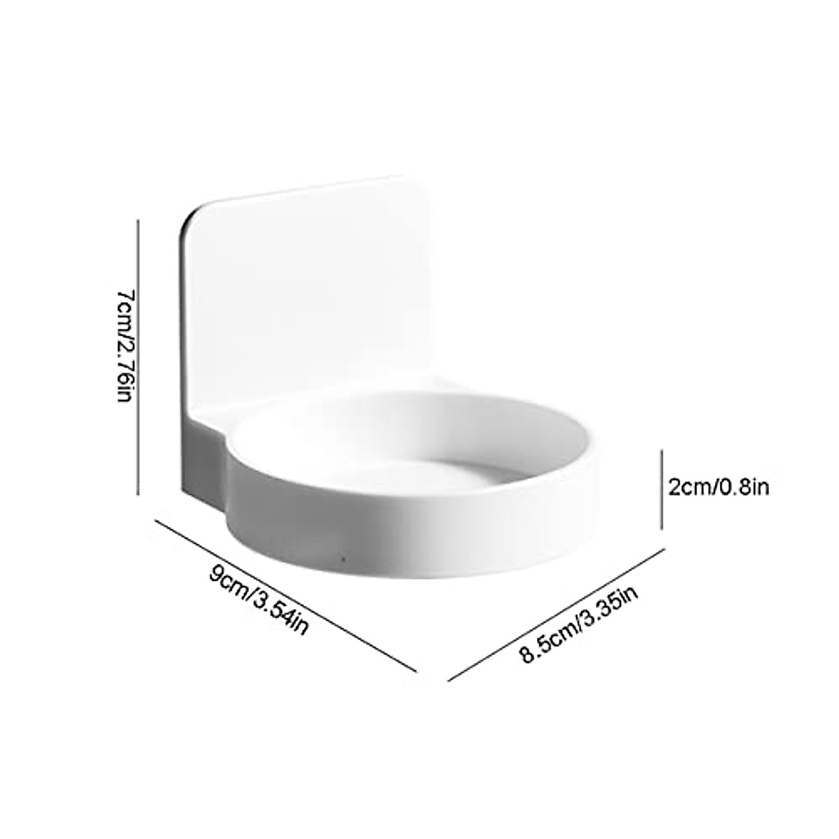 Shower Bottle Holder Wall Mounted- Shampoo Bottle Rack Bracket Soap Dispenser Floating Tray -Self-Adhesive Plastic Bath Wine Glass Beer Can Holder for Kitchen Storage Bathroom Organizer White,2 Pack