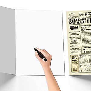 Ogeby Funny 30th Birthday Gifts for Women Men, Jumbo Back in 1993 Birthday Gifts Card, Vintage 30 Year Old Gifts for Son Daughter Sister Brother, Happy 30th Wedding Anniversary Cards Gifts
