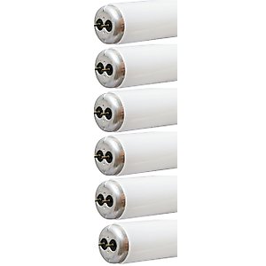 GE Kitchen & Bath Light Bulbs, T12 Tube Lights, 20 Watt, Medium Bi-Pin Base (6 Pack)