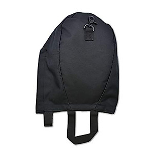 Lightning X Fireman's SCBA Air Pak Respirator Firefighter Mask Face Piece Bag for First Responder - Black