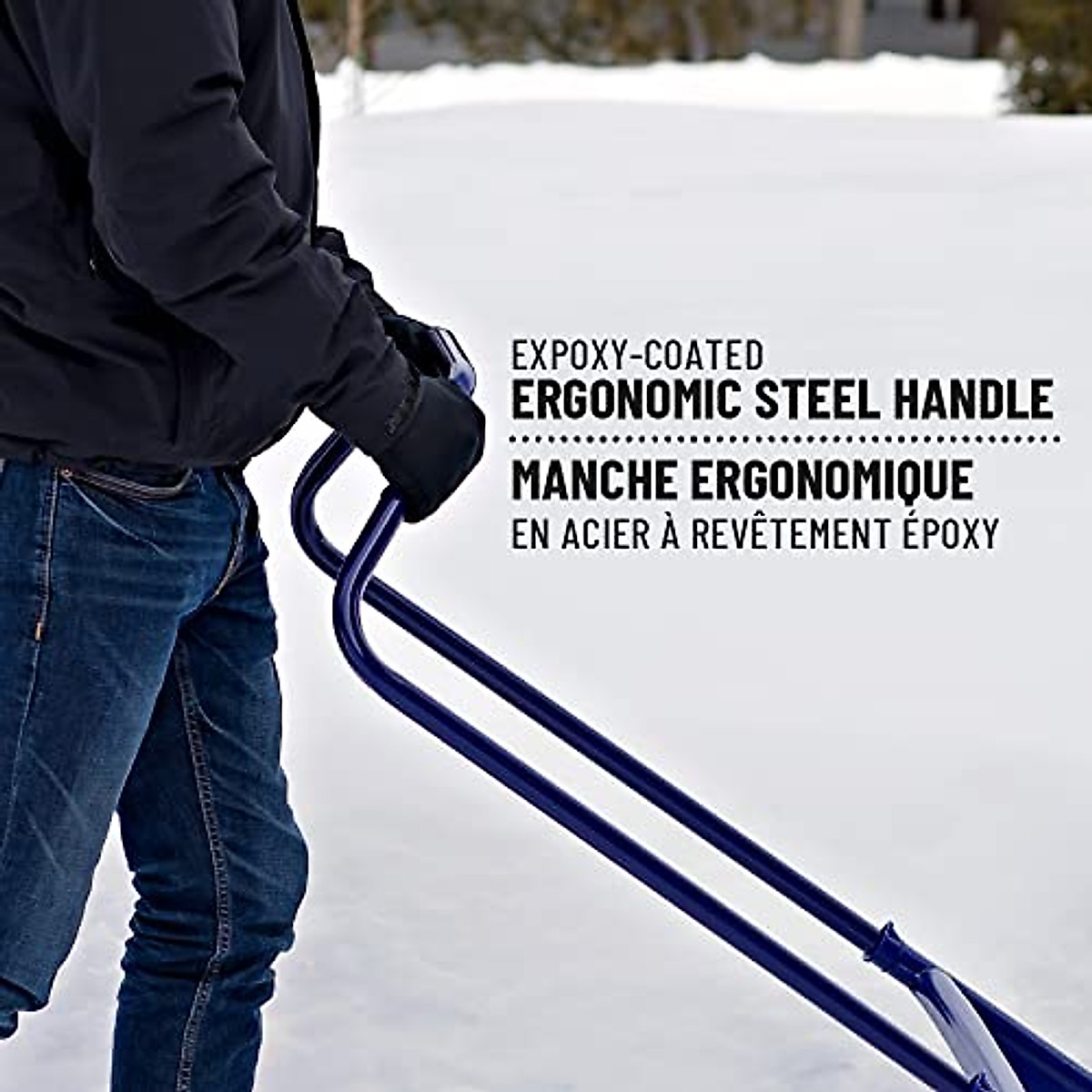 Garant True-Temper 24" High Capacity Poly Sleigh Shovel W/ Coated Steel Ergonomic Handle