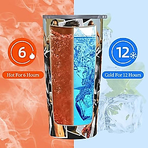 OAEWRE Matthew Actors McConaughey Stainless Steel Mug Insulated Tumbler Coffee Mugs with Lids and Straw Double Wall Vacuum Cup 20oz