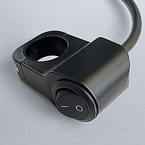 Motorcycle Handlebar Switch Waterproof ATV Handlebar Light Switch Aluminum Alloy Toggle Switch for Motorcycle Bike ATV UTV Scooters Fits 7/8"(22MM) Handlebars 2 Pieces