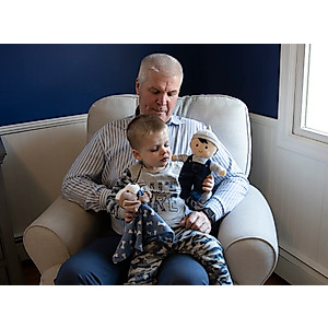 My First Doll, First Soft Plush Baby Doll with Rattle | 12 Inch Sleeping Cuddle Plush Fabric Rag Doll for Baby, Toddler Girls and Boys (Liam (Hat))