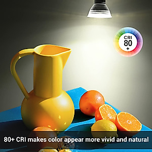 DEWENWILS 10-Pack GU10 LED Dimmable Bulb, 400LM, 5000K Daylight Track Lighting Bulb, 5W(50W Halogen Equivalent) LED Light Bulb, Glass-Like Pattern, 40°Beam Angle, UL Listed