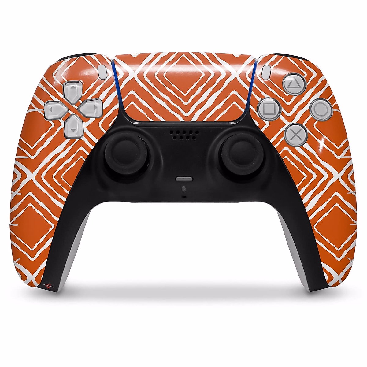 WraptorSkinz Skin Wrap compatible with Sony PS5 DualSense Controller Wavey Burnt Orange (CONTROLLER NOT INCLUDED)