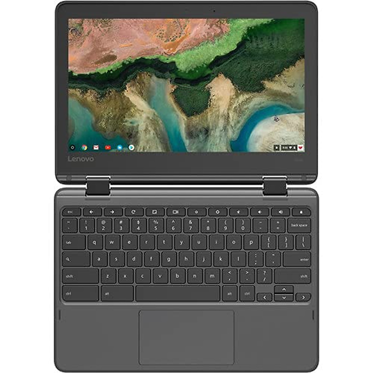 Lenovo Chromebook 300e (2nd Gen) 11.6-inch HD Touchscreen 32GB eMMC 1.1GHz Celeron N4020 (4GB RAM, SD Card Reader, Black) 81MB001DUS