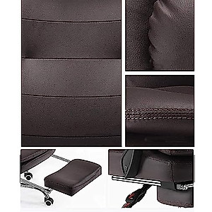 WHLONG Home Executive Office Chair Leather, Adjustable Office Desk Chair with Casters, Ergonomic design/360° Rotating Executive Chairs(Color:Default)