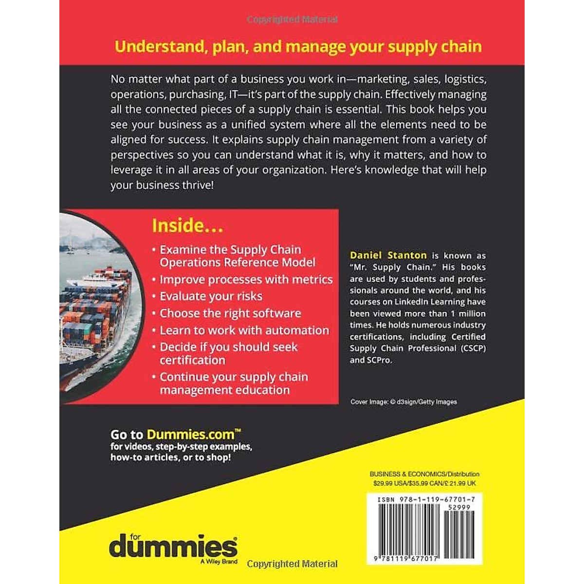 Supply Chain Management For Dummies (For Dummies (Business & Personal Finance))