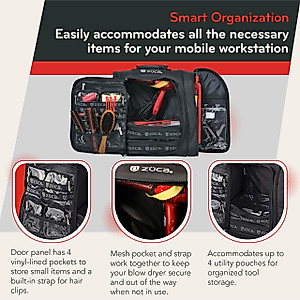 Zuca Artist Backpack With Two Vinyl-Lined Utility Pouches, Black