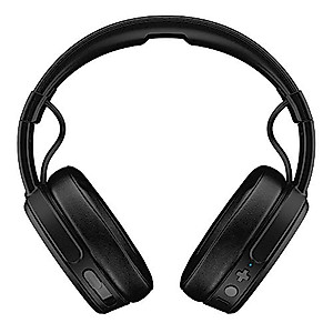 Skullcandy Crusher Wireless Over-Ear Bluetooth Headphones for iPhone and Android with Microphone / 40 Hours Battery Life / Extra Bass Tech / Great for Music, School, Workouts, and Gaming - Black