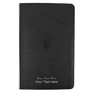 Personalized Custom Text Your Name ESV Premium Gift Holy Bible TruTone Midnight Flame Black English Standard Version Custom Made Gift for Baptism Christenings Birthdays Celebrations