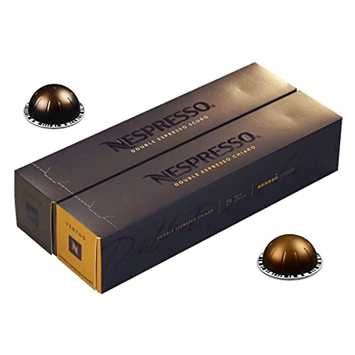 [European Version] Nespresso VertuoLine Double Espresso (2.7 ounce) Variety, Chiaro and Scuro, 20 Capsules