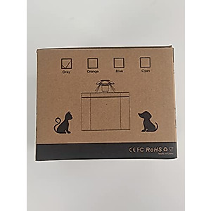 AONBOY Cat Water Fountain, Ultra Silent Cat Fountain 67oz/2L, with LED Light, Activated Carbon Filter, Pet Water Fountain for Cats and Small Dogs