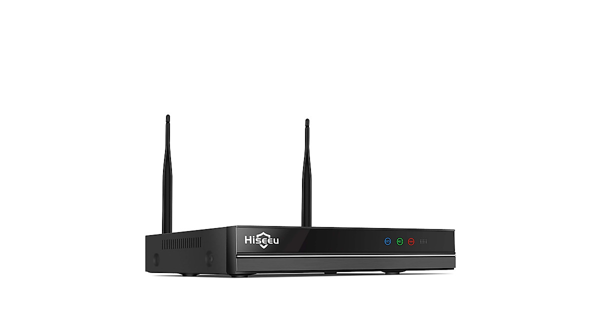 Hiseeu 10CH Wireless NVR - 1080P/3MP Security Recorder