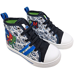 PJ Masks Toddler Shoes,HI Top Sneaker Catboy Gekko,Toddler Size 9 Grey