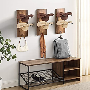 Cowboy Hat Rack - 6 Pcs Cowboy Hat Holder Organizer for Wall Décor Keeps Original Shape of Hat Black Western DIY Hat Display Storage (Without Boards)
