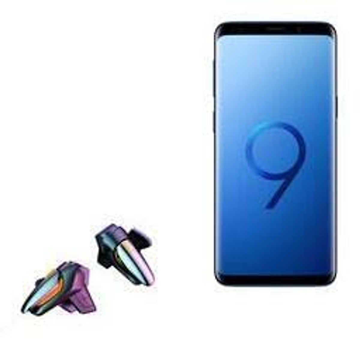 BoxWave Gaming Gear Compatible with Samsung Galaxy S9 (Gaming Gear by BoxWave) - Touchscreen QuickTrigger, Trigger Buttons Quick Gaming Mobile FPS for Samsung Galaxy S9 - Jet Black