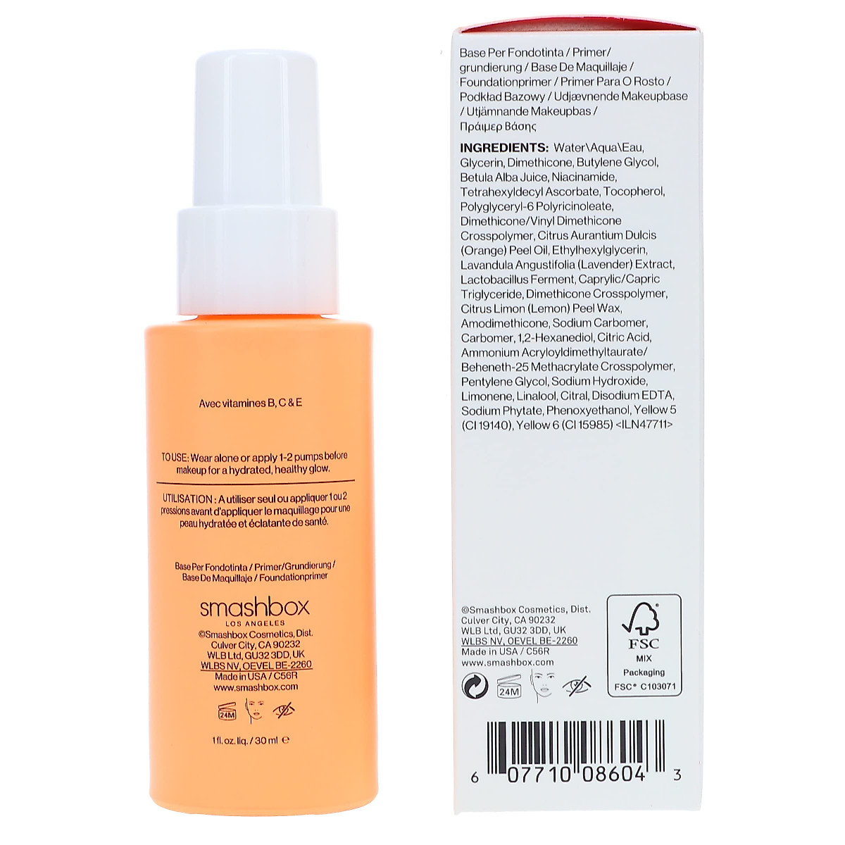 Smashbox PHOTO FINISH VITAMIN GLOW PRIMER 1 OZ