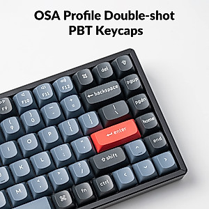 Keychron K2 Pro Wireless & Wired RGB Custom Mechanical Keyboard with Hot-swappable K Pro Brown Switch, QMK/VIA Programmable Macro, 75% Layout Aluminum Frame Keyboard for Mac Windows Linux