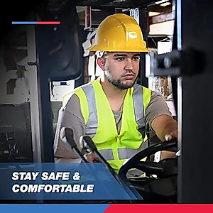 Neiko 53963A High Visibility SAFETY Vest with 2 Pockets, ANSI/ISEA Standard, Color Neon, Size XL, X-Large, Yellow