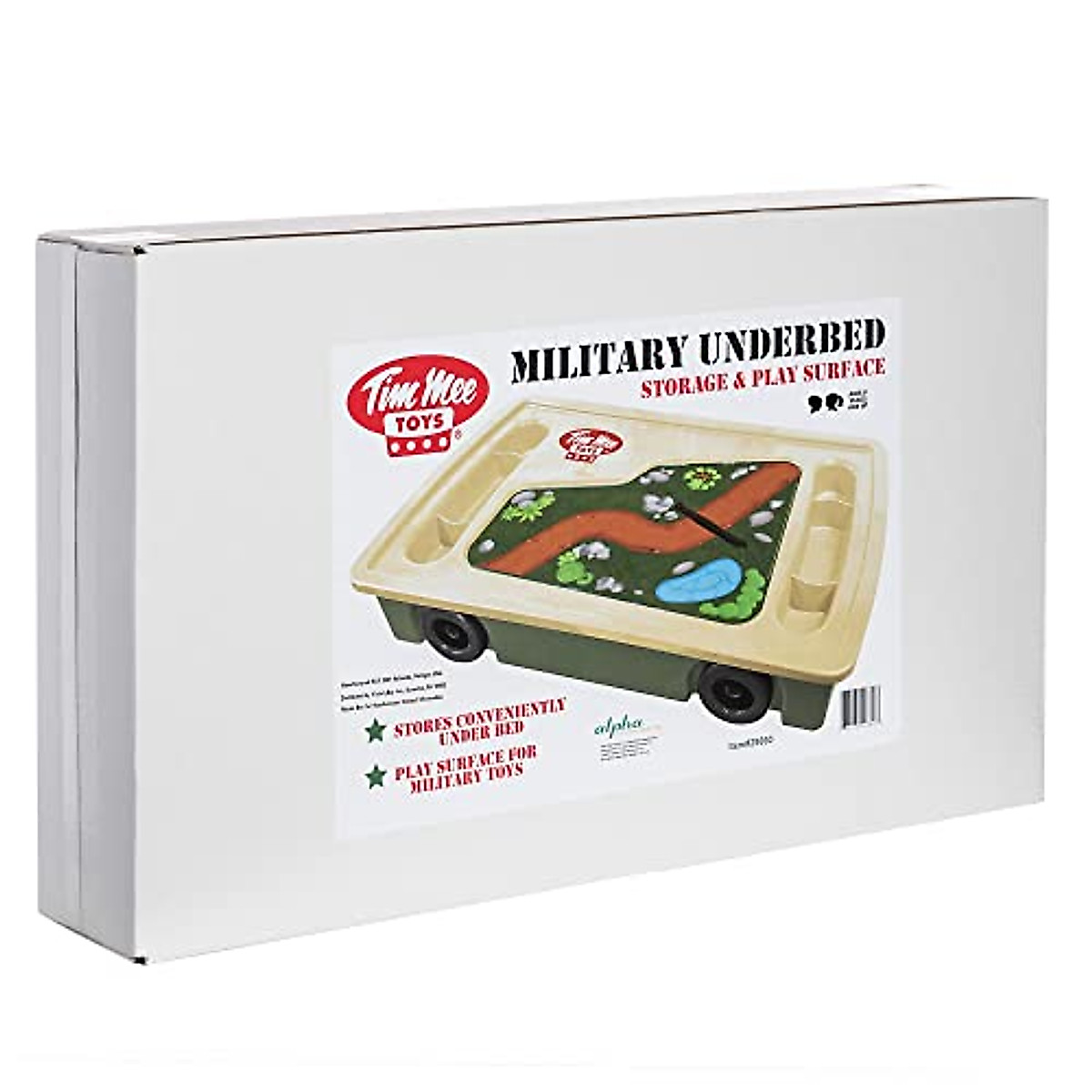 Tim Mee Toy Giant Underbed Storage Container w/Wheels & Play Surface US Made