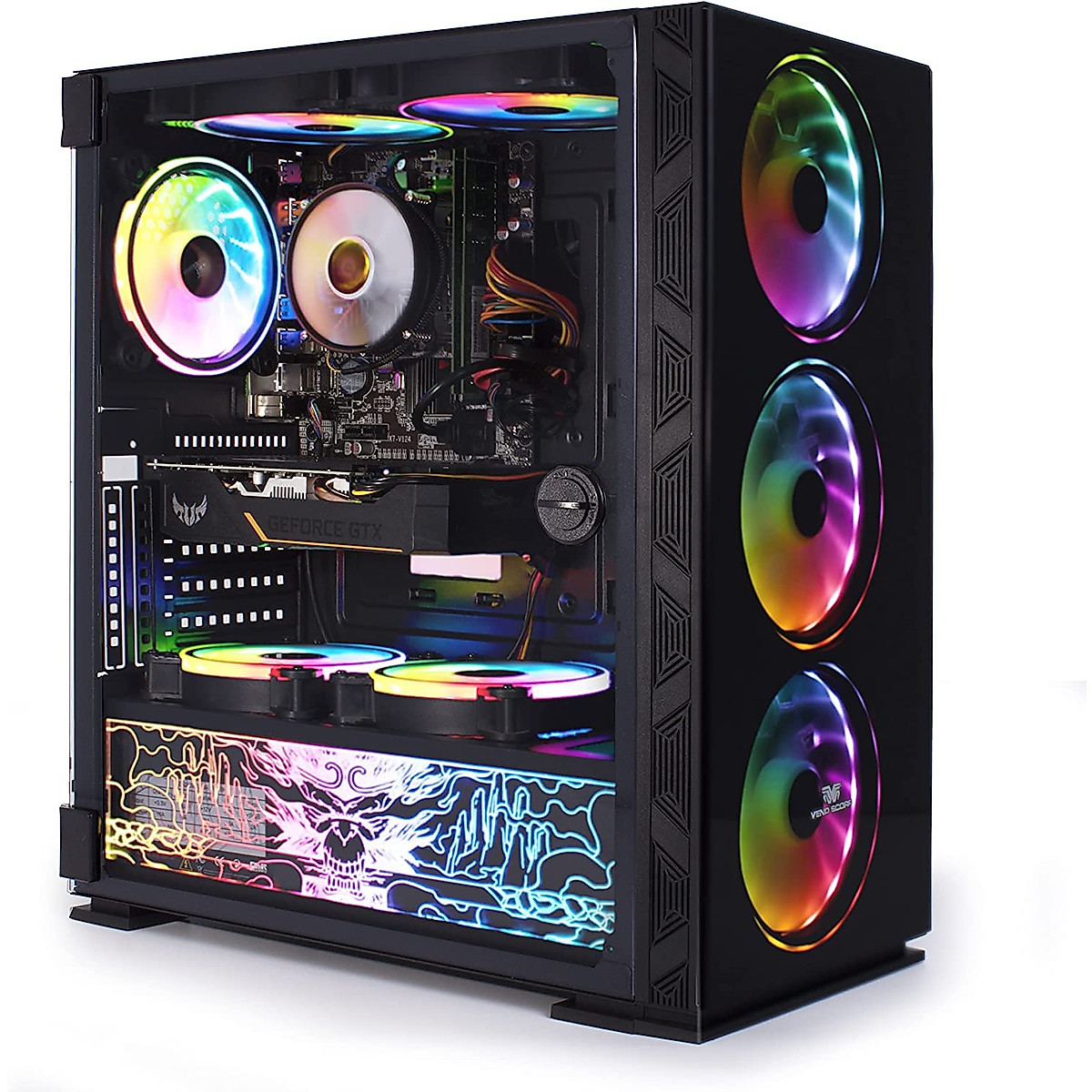 Veno Scorp Budget Gaming PC 22” Bundle Intel Core i5-8GB RAM - 500GB HDD – GT 710 2GB NeonZilla 8 ARGB Gaming Case - WINDOWS 10