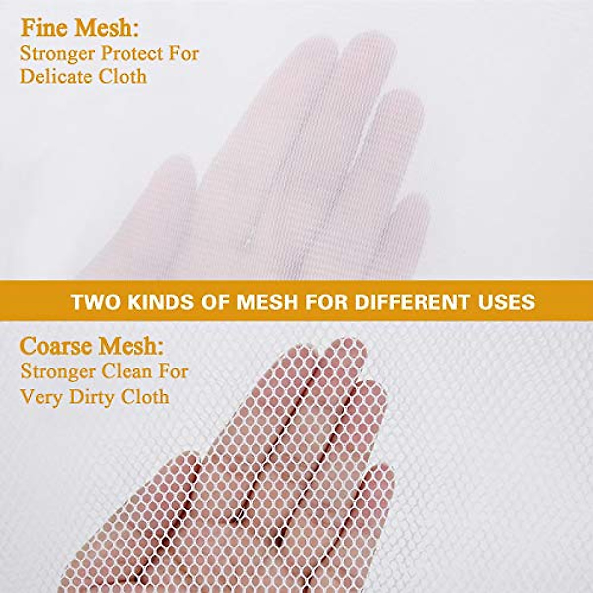 Mesh Laundry Bag 5 Pack with Fine Mesh & Coarse Mesh , OUYOOLE Laundry Wash Bag for Washing Machine, Travel, Delicates, Baby Clothes, Lingerie, Socks, Bra, Underwear