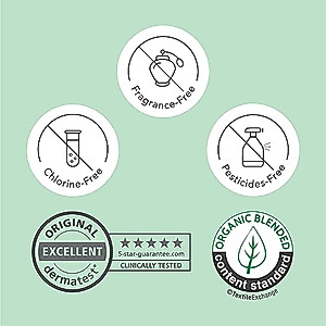 Rael Panty Liners for Women, Organic Cotton Cover - Thin Pantiliners, Light Absorbency, Unscented, Chlorine Free (Micro Thin, 140 Count)