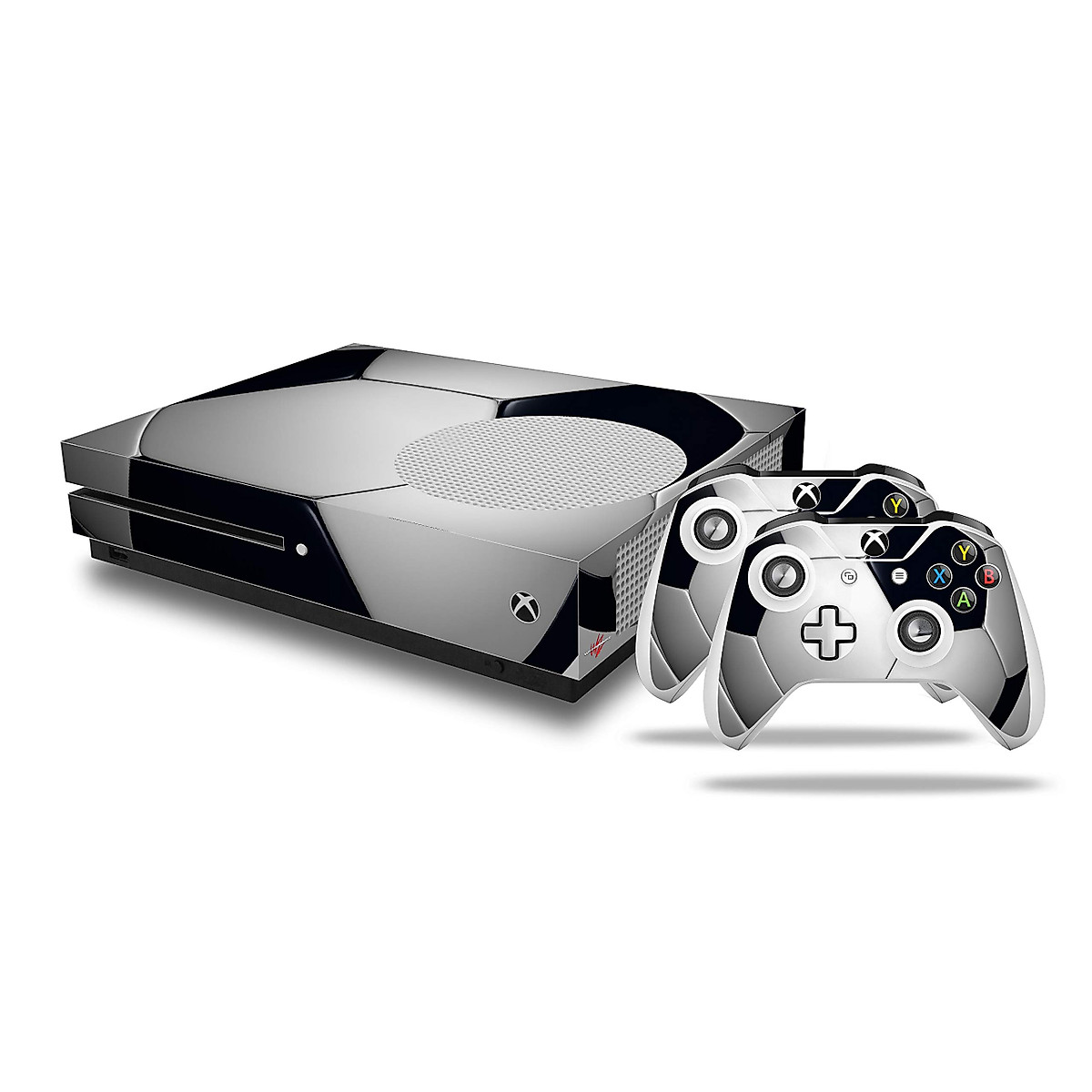 WraptorSkinz Decal Vinyl Skin Wrap Compatible with Xbox One S Console and Controllers - Soccer Ball