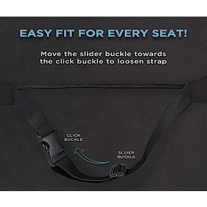 High Sierra HS1434 Back Support/Black Full Size Ergonomic Pillow Premium Memory Foam Lumbar Cushion for Office Chair, Car, SUV Fits Most Seats