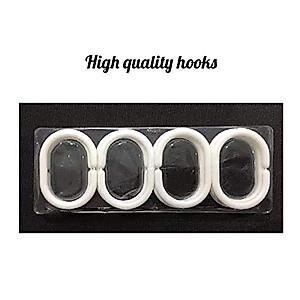 Zengmei 70x70 inches Get Naked Shower Curtain Set Funny Quote Durable Waterproof Polyester Shower Curtain Bathroom Bath Decor Cloth Fabric + 12 Hooks(White)