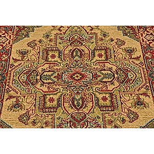 Unique Loom Sahand Collection Traditional Geometric Classic Tan Area Rug (3' 3 x 5' 3)