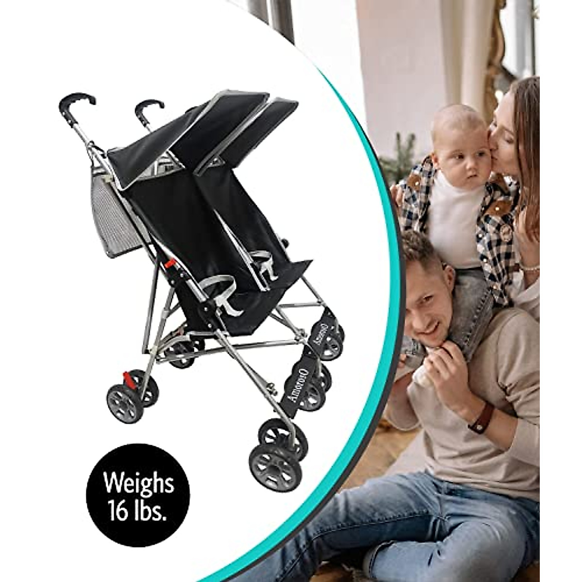 Amoroso Twin Umbrella Stroller