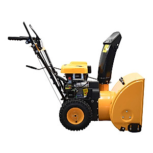M Massimo Motor 24 inch Gas Snow Blower Thrower 2 Stage Shovel Walk Behind Heavy Duty (24 inch)