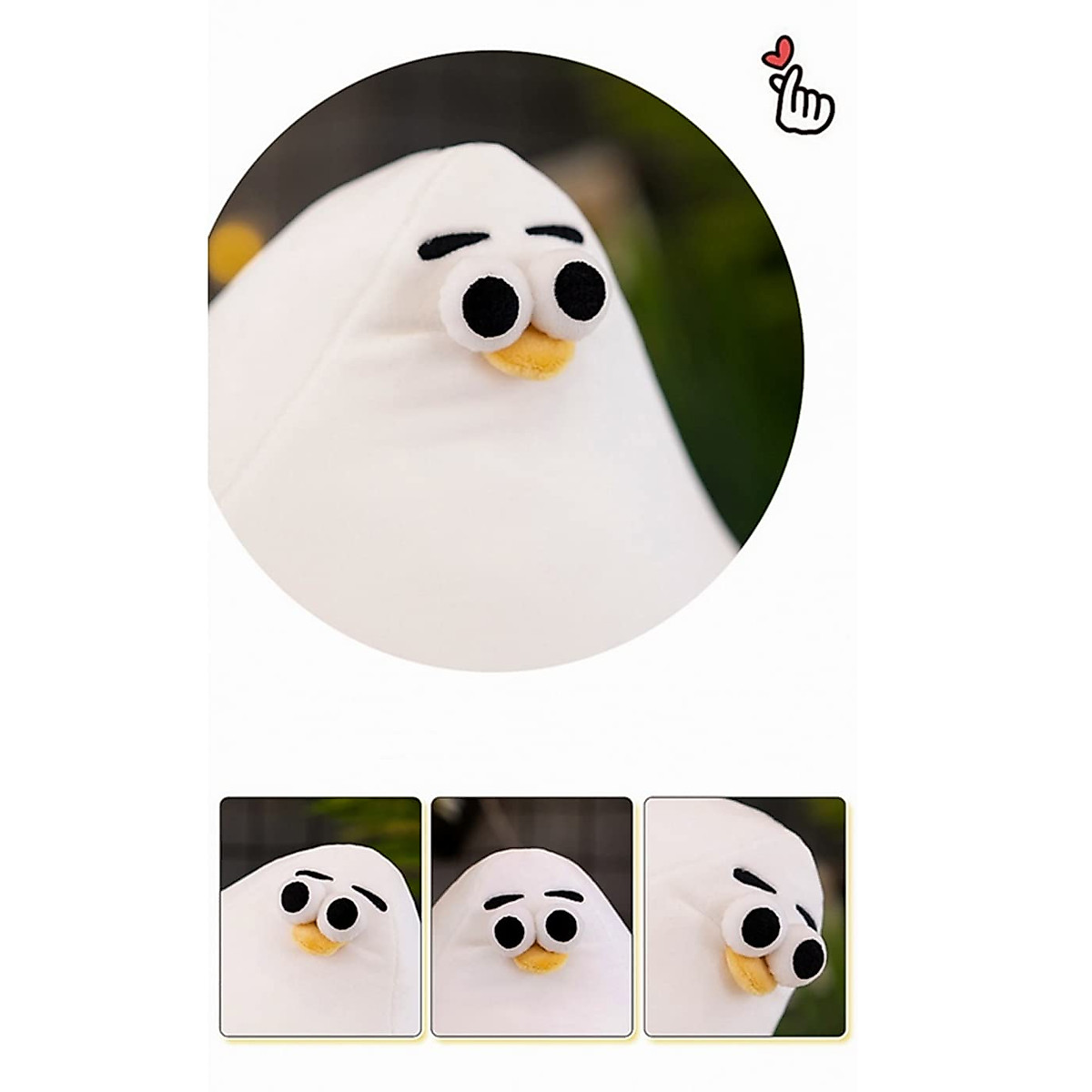 JOSON Chubby Plush Seagull Toy, Cute Cartoon Plush Fat Chicken Animal for Boys and Girls (10.27 inches)