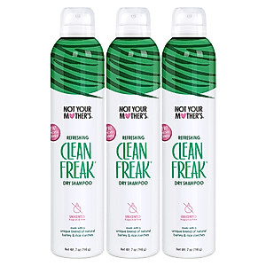 Not Your Mother's Clean Freak Unscented Dry Shampoo (3-Pack) - 7 oz - Dry Shampoo Instantly Absorbs Oil - Hair Essentials for All Hair Types (7 Ounce (Pack of 3))