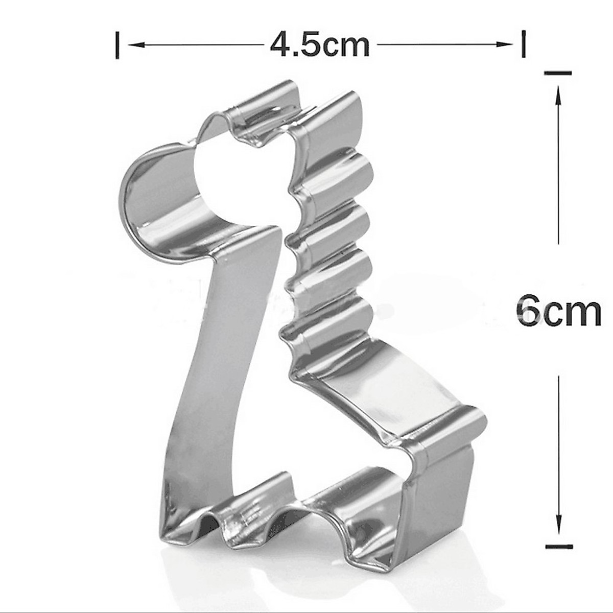 WOBATOY Giraffe Mother and Baby Biscuit Cookie Cutters - Stainless Steel