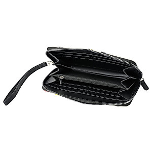 Disney Wallet Wristlet Zip Clutch Faux Leather (Minnie Mouse Cream)