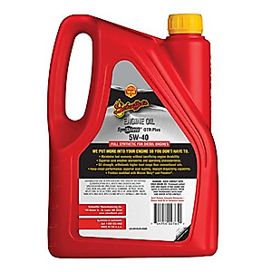 Schaeffer Manufacturing Co. 9000CK4-006S SynShield OTR Plus Full Synthetic Diesel Engine Oil 5W-40, 1-Gallon Bottle